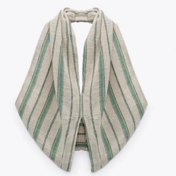 Zara | Tops | Zara Halter Style Rustic Crop Top | Poshmark